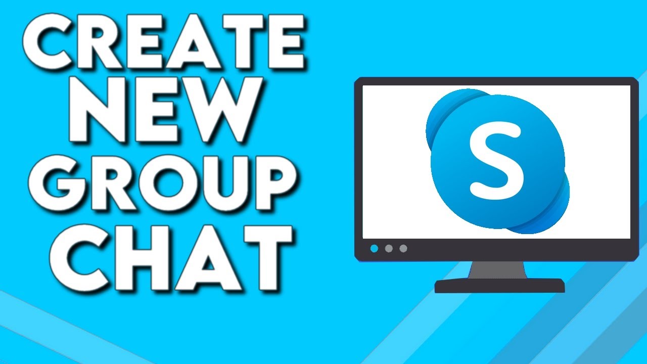 How To Create New Group Chat on Skype PC - YouTube
