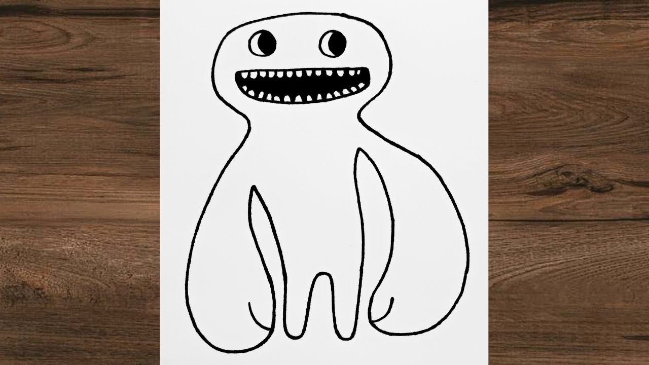 How to draw JUMBO JOSH - Garten of Banban │ EASY drawing tutorial for ...