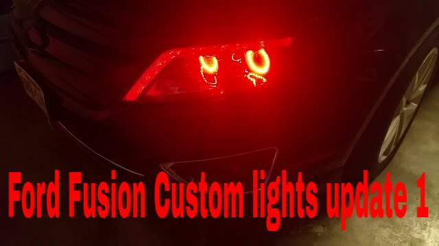 Ford Fusion custom lights - YouTube