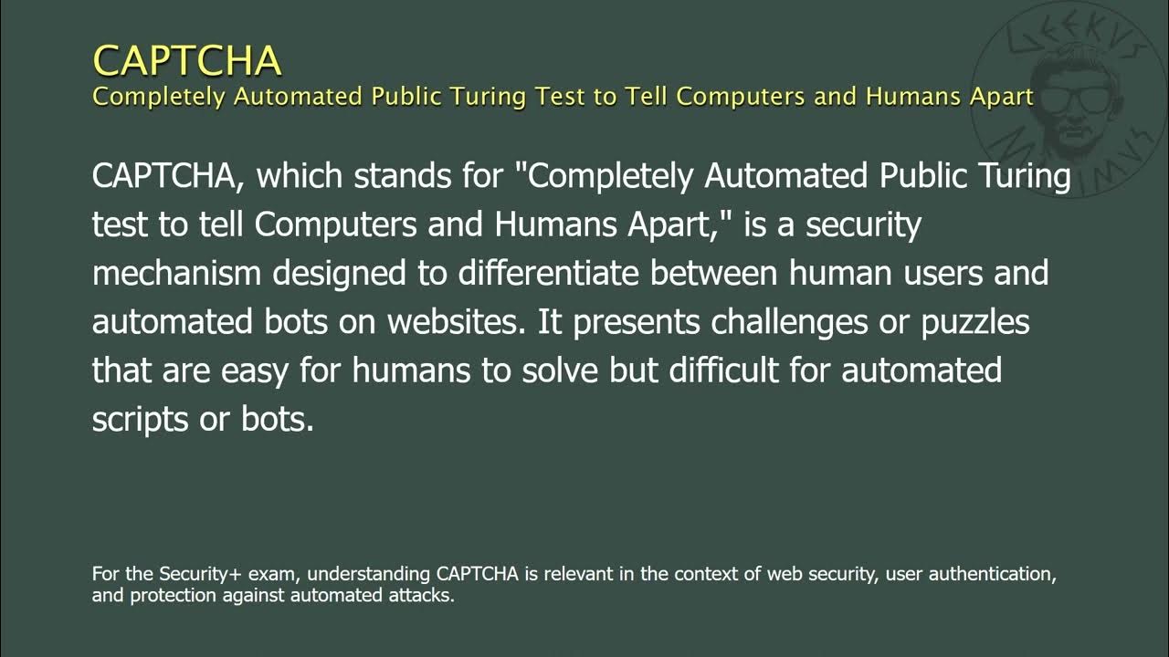 CAPTCHA - Completely Automated Public Turing Test to Tell Computers and ...