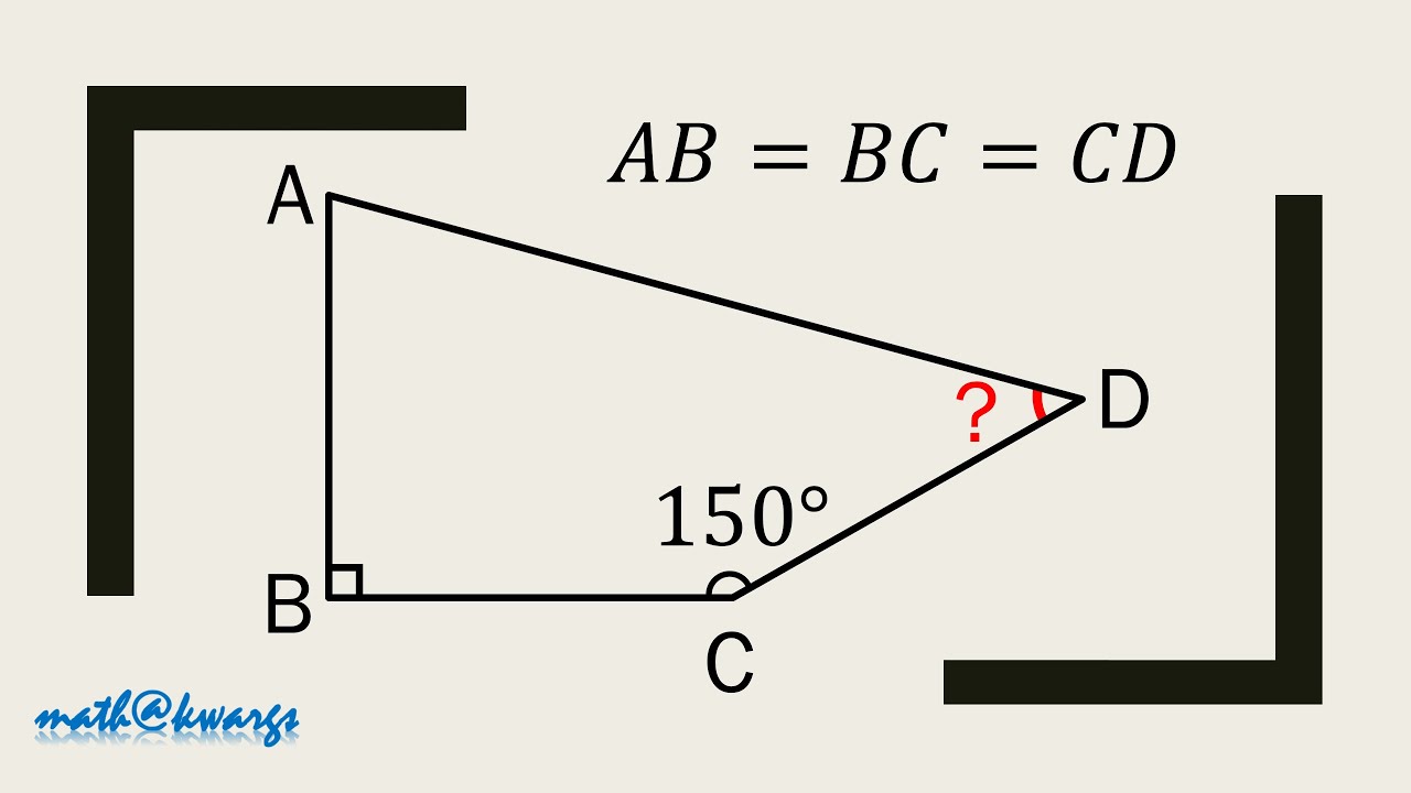 What is the degree of angle D? - YouTube