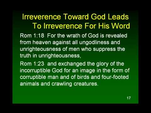 Reverencing God 5 Reverence Necessary In Learning The Word of God - YouTube