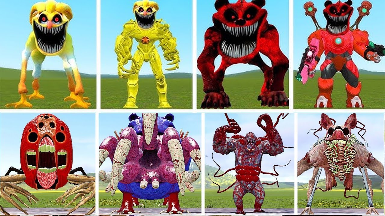 NEW ALL ZOOCHOSIS MONSTERS VS ALL SMILING CRITTERS CHICKEN IN GARRY'S ...