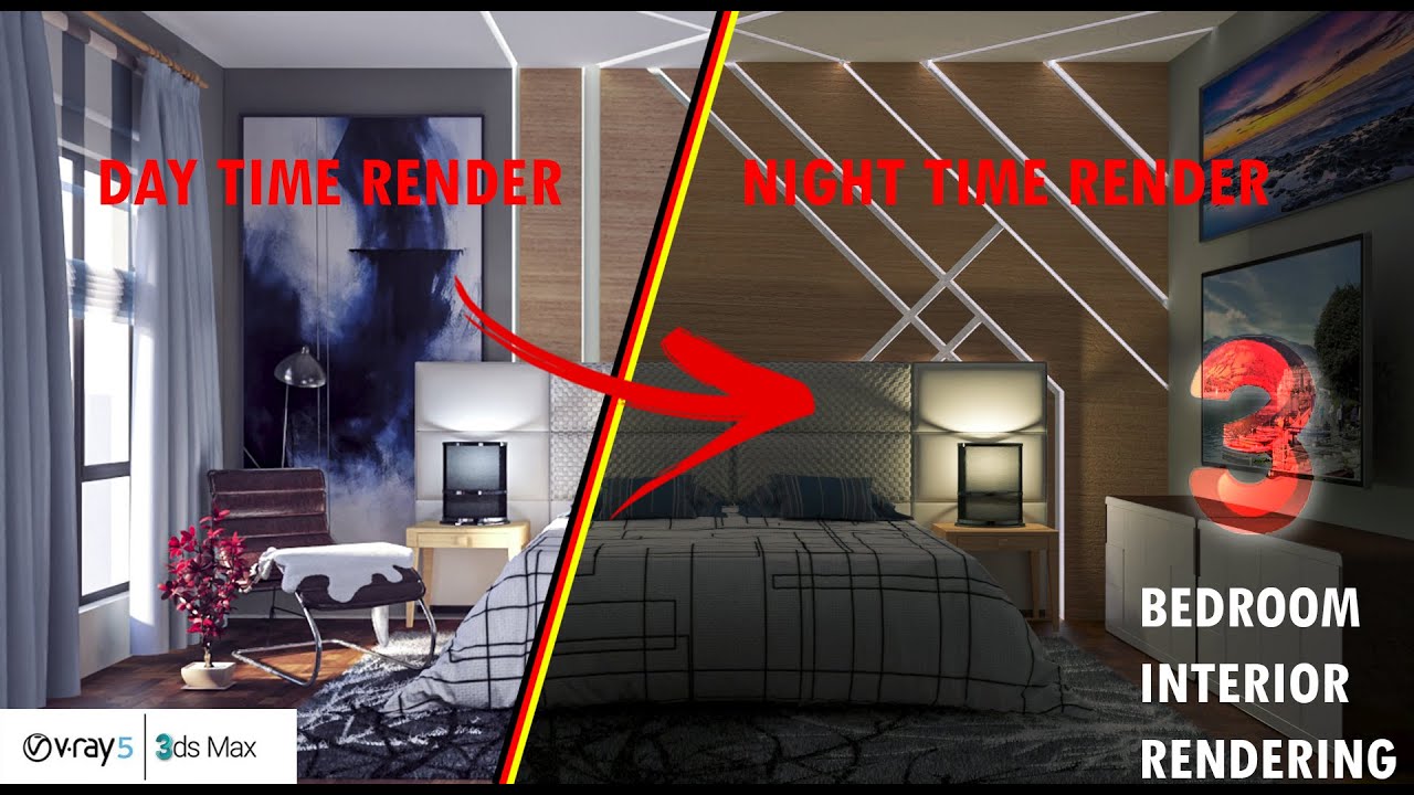 FROM DAY TIME RENDER TO NIGHT TIME RENDER USING VRAY 5 FOR 3DS MAX ...