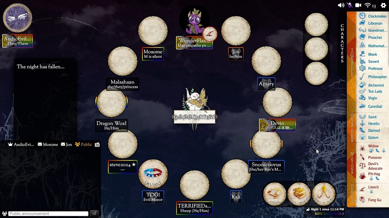 BOTC Conformation Chains Are Cool (Player Perspective) - YouTube