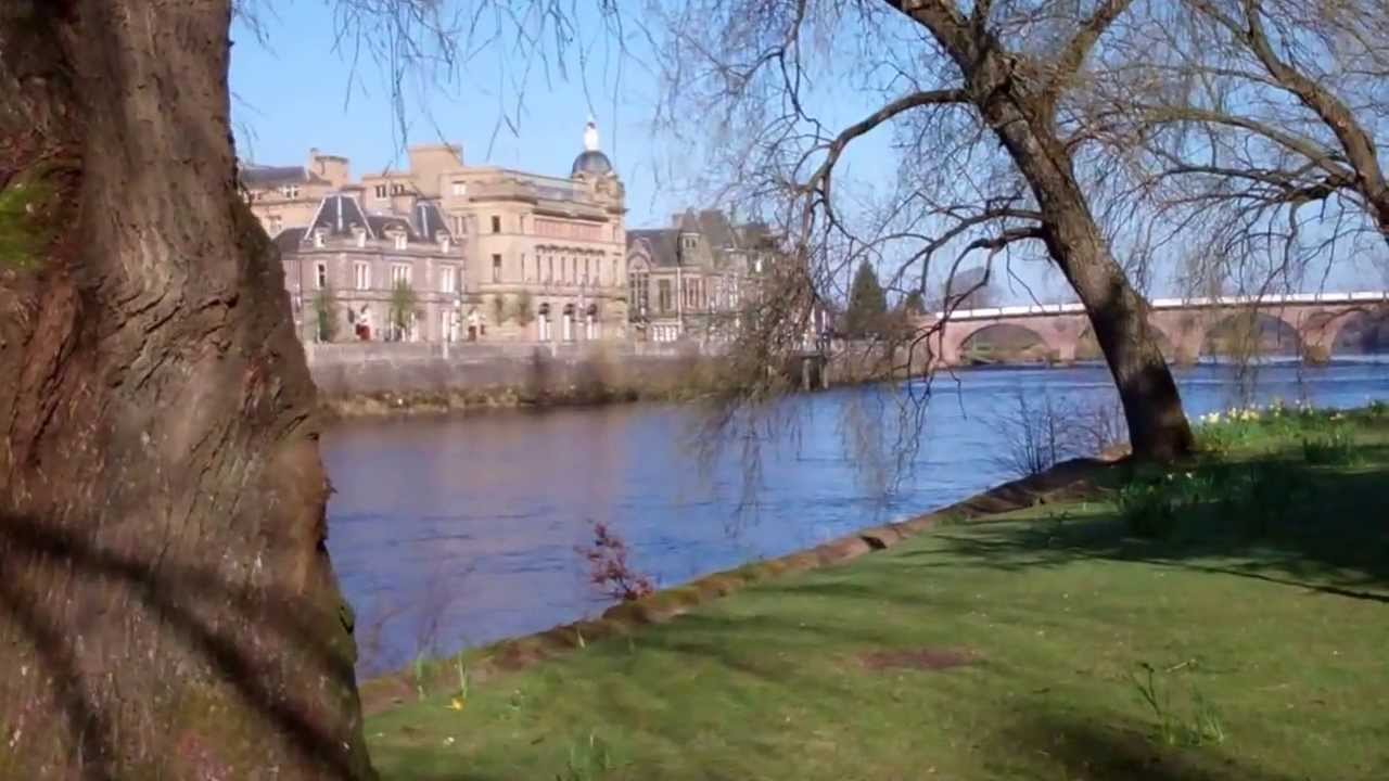 Walking Riverside Walk Perth Perthshire Scotland March 22nd - YouTube