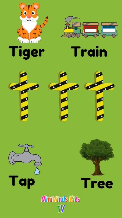 Letter T sound | Alphabet sounds | letter t with words and sounds | # ...