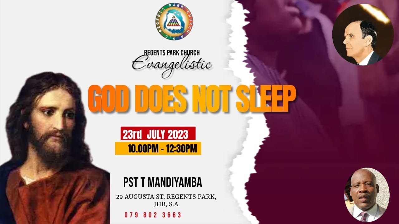 GOD DOES NOT SLEEP. PASTOR T MANDIYAMBA - YouTube