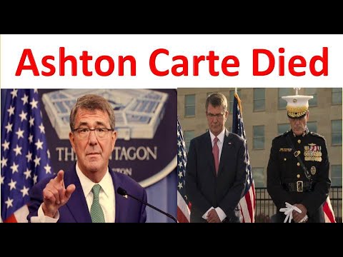 Former Defense Secretary Ash Carter died | Ashton Carte Died | Ashton ...