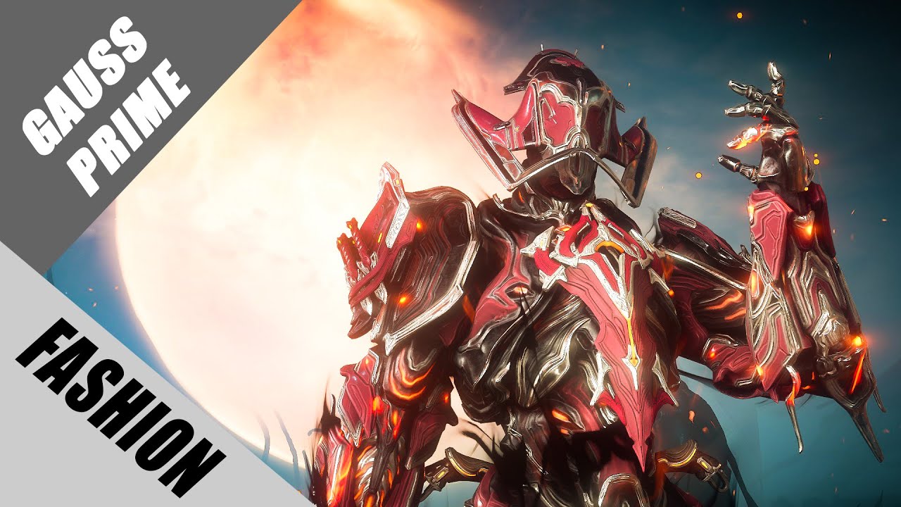 Warframe | Fashion Frame | Gauss Prime : Crimson Chaser - YouTube