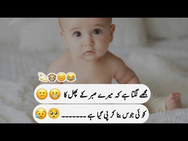 Funny Babies With Funny Quotes In Urdu