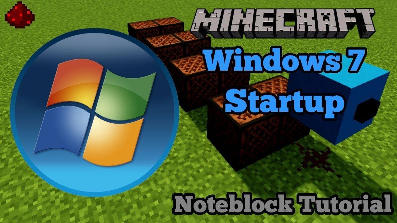 Windows 7 Startup (Minecraft Note Block Tutorial) - YouTube