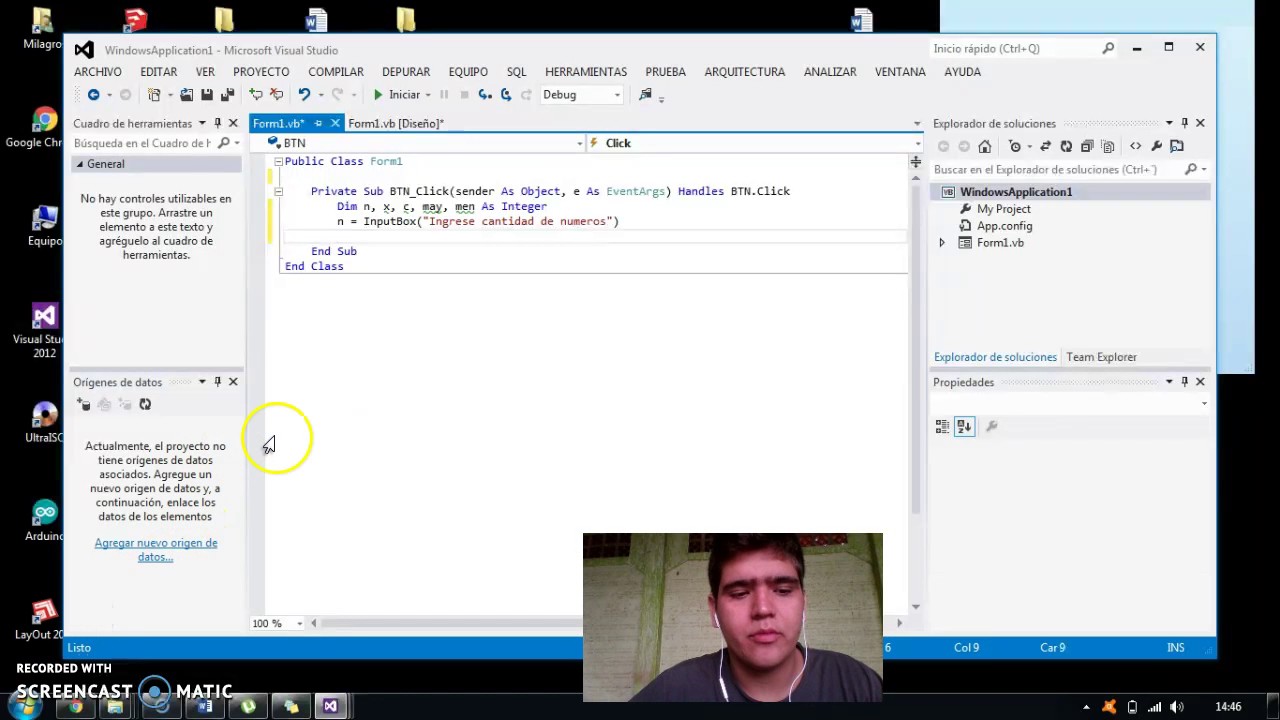 Ejercicio de Visual Basic 2012 - YouTube