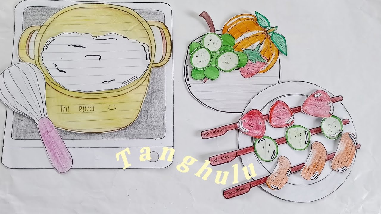 ASMR 🎀 MAKING A TANGHULU PAPER 🍡🍓🍇🍊#koreanfood - YouTube