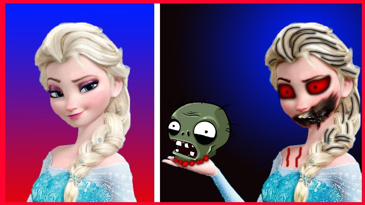 Frozen Characters HORROR VERSION 2019 😲😲😲 - YouTube