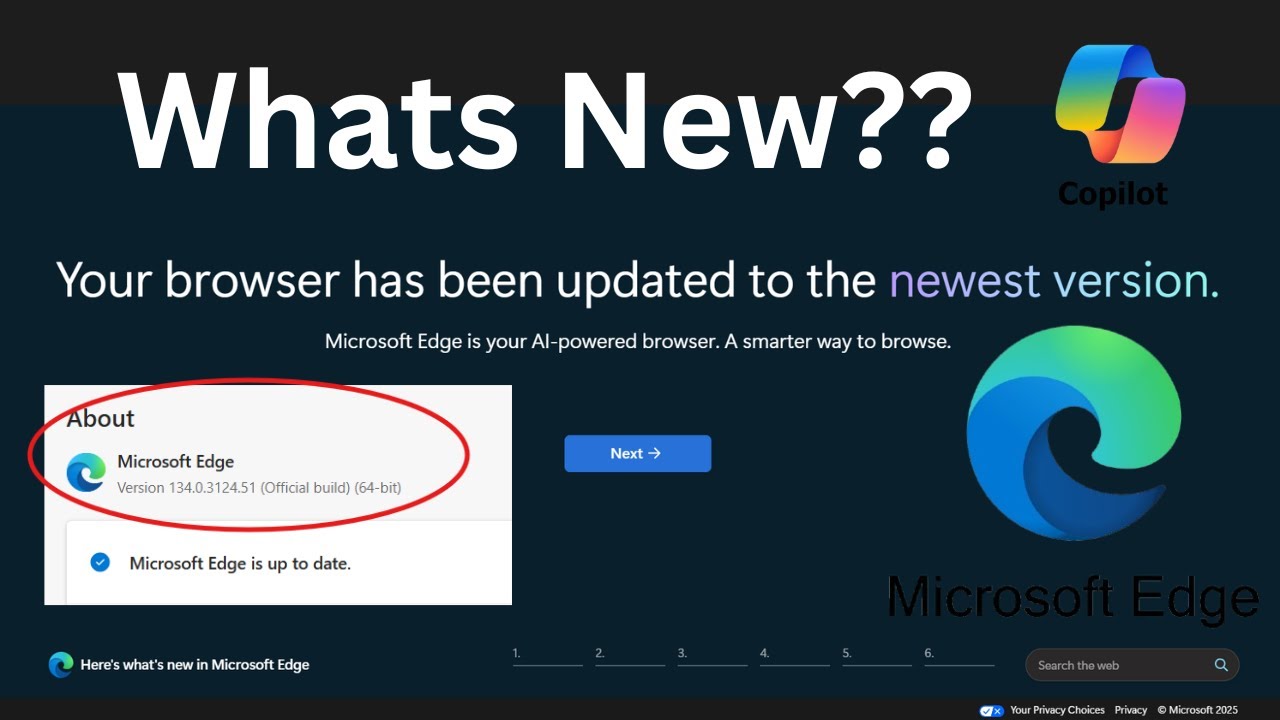 New Microsoft Edge Version 134.0.3124.51 (Official build) (64-bit ...
