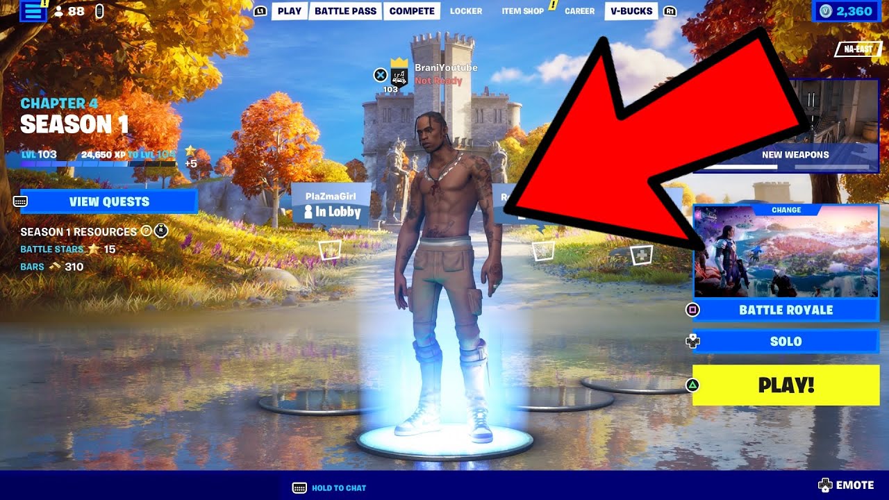 Fortnite Travis Scott Skin Return Release Date! (Chapter 4) - YouTube