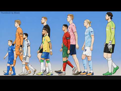 Soccer Players Height comparison | Animated Size Comparison