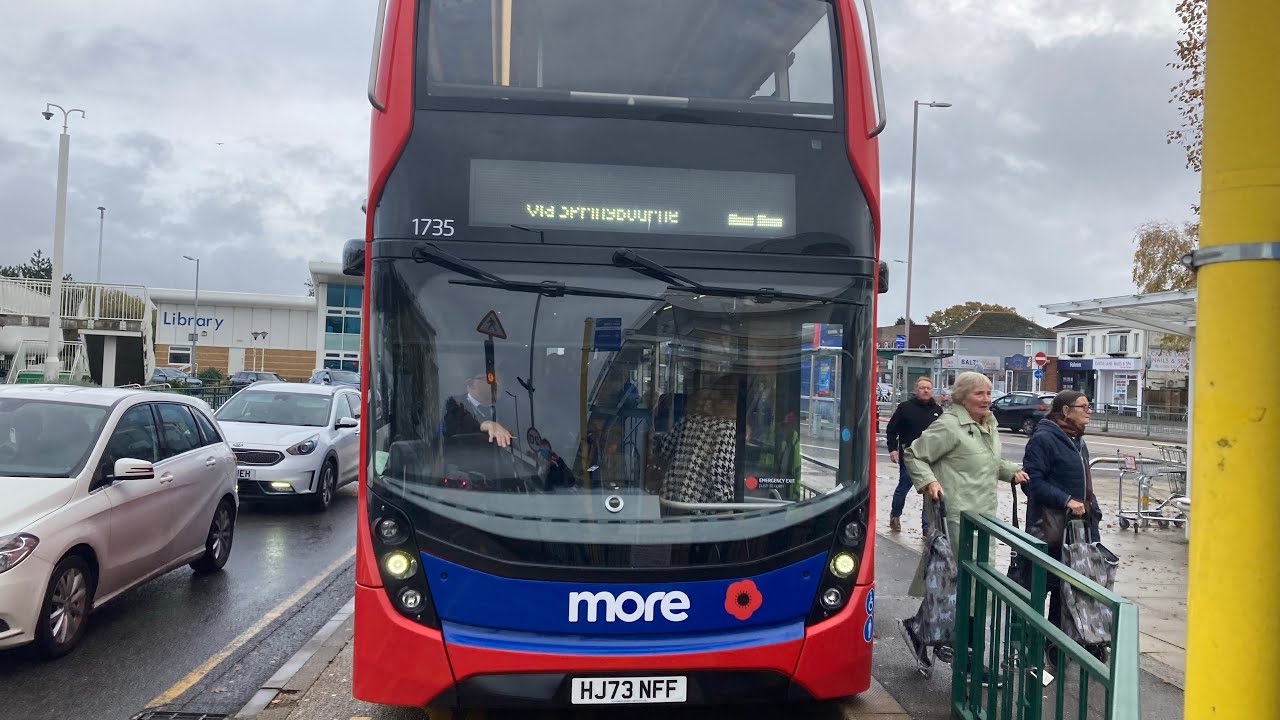 Morebus 2023 Alexander Dennis Enviro 400 MMC (HJ73 NFF) on the 22 to ...