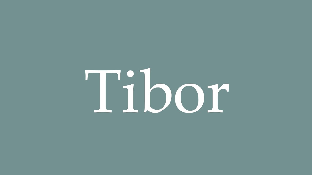 How to Pronounce ''Tibor'' Correctly in French - YouTube