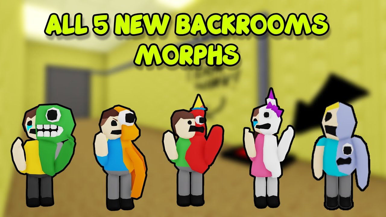 UPDATE - How To Find ALL 5 NEW MORPHS in Find The Backrooms Morphs ...