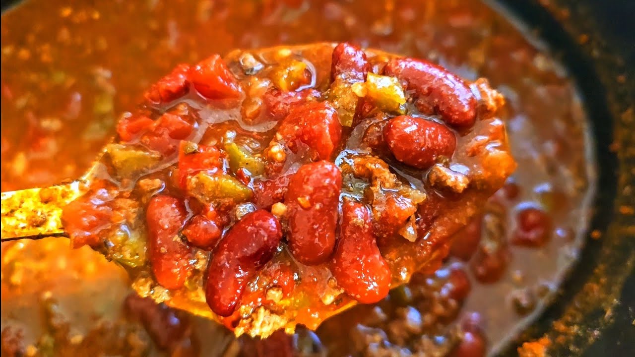 How to make Southern Style Homemade Chili in the Crockpot - YouTube