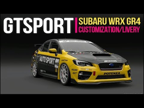 GTSPORT SUBARU WRX GR4 LIVERY TIME LAPSE - YouTube