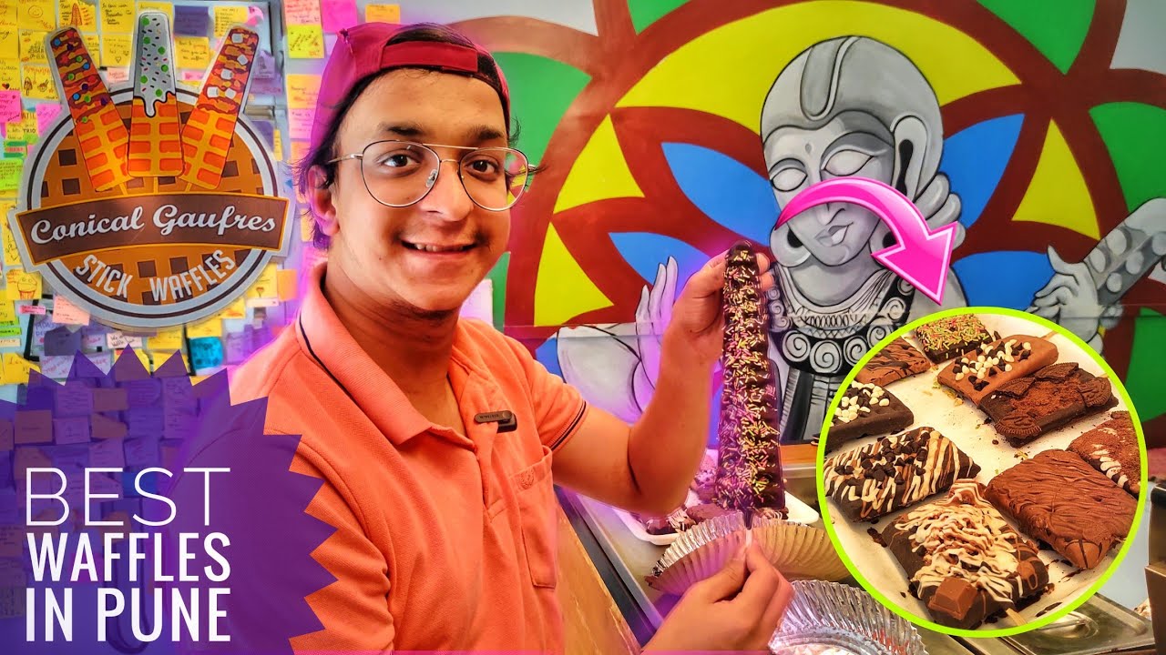Conical Gaufres-Best Waffles in Pune🤤🧇 Dr.D.Y.Patil Pimpri | Pune Food ...