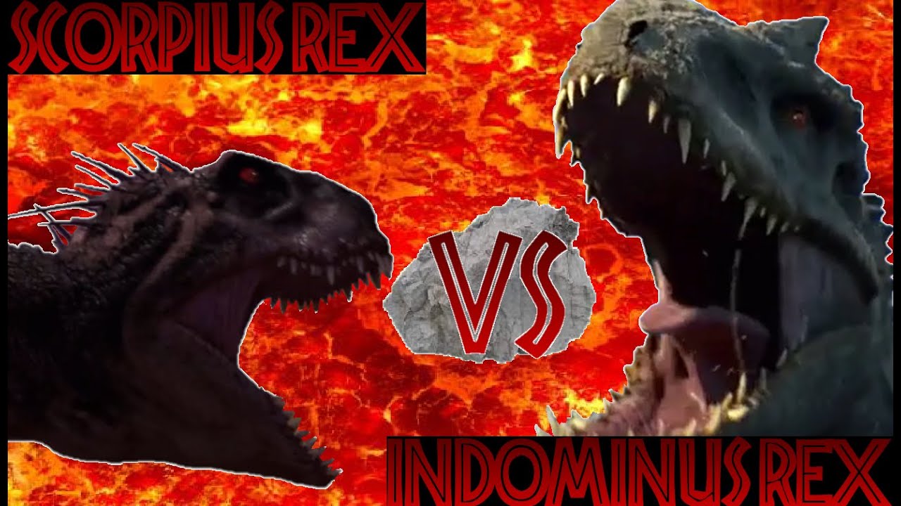 SCORPIUS REX VS INDOMINUS REX/Dino Fight Analyzing/Jurassic Facts ...