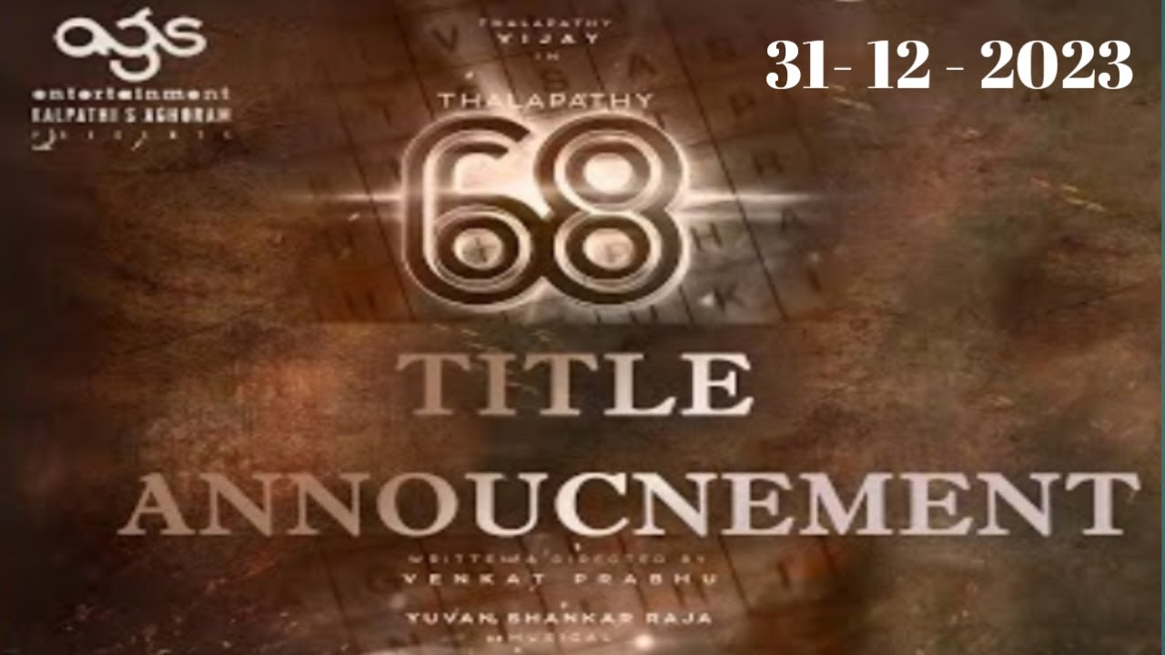 Thalapathy 68 New Update 🔥 | Thalapathy Vijay | Venkat Prabhu - YouTube