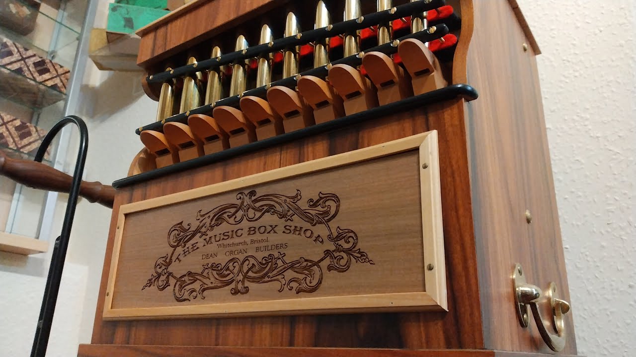 20 Note Hand Turned Street Organ From Dean Organ Builders - YouTube