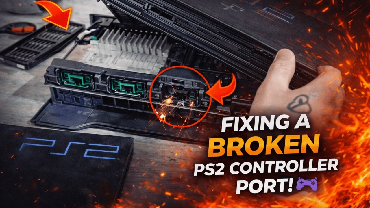Fixing A Broken Ps2 Controller Port Console Repair Youtube 6441