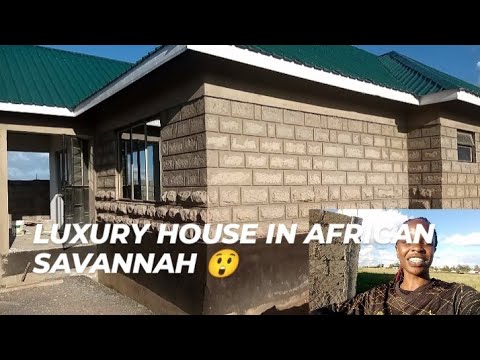 Building modern luxury house in African Savanna - YouTube
