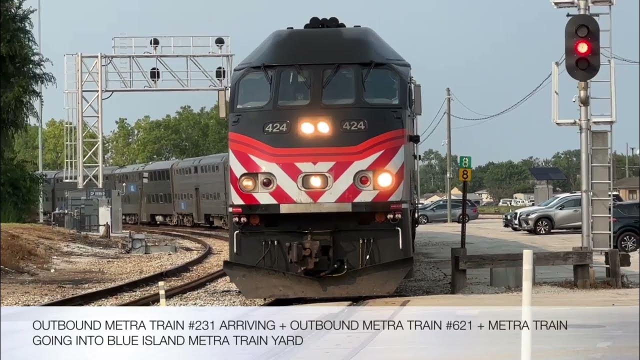 The Complete Metra Evening Rush Hour At Blue Island On August 18, 2023 - YouTube