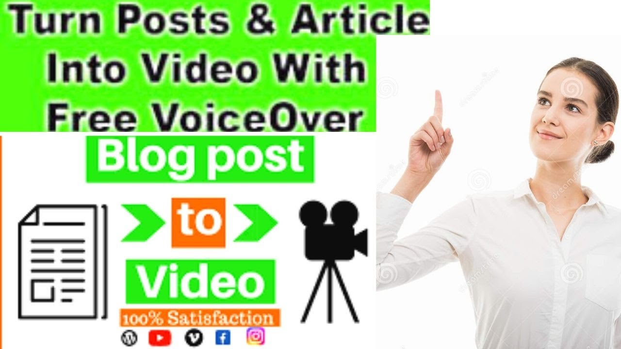 how to convert article & blogposts to video || How to Convert Article ...