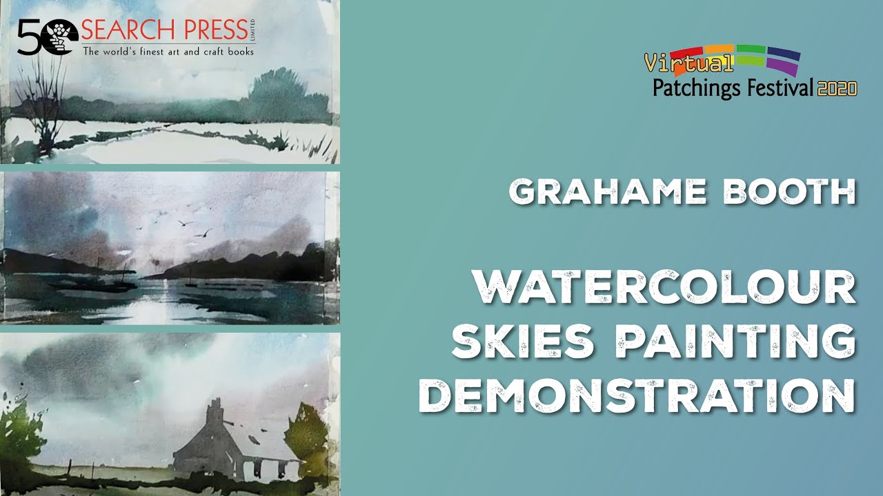 Watercolour Skies Painting Demonstration with Grahame Booth - YouTube