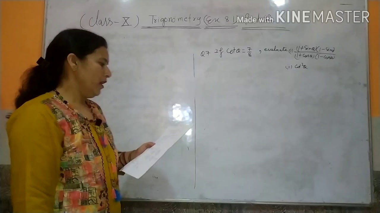 Class X Trignometry Exercise 81 Part 2 Youtube 8920