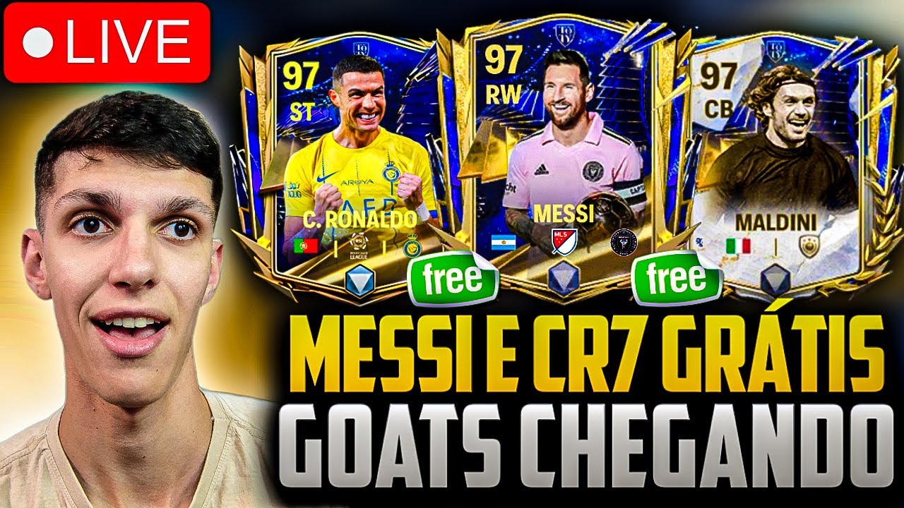 MESSI, CR7 E MAIS CHEGANDO GRÁTIS🔥🤩VAI TER BUG HOJE? MEGA PACK OPEN E ...