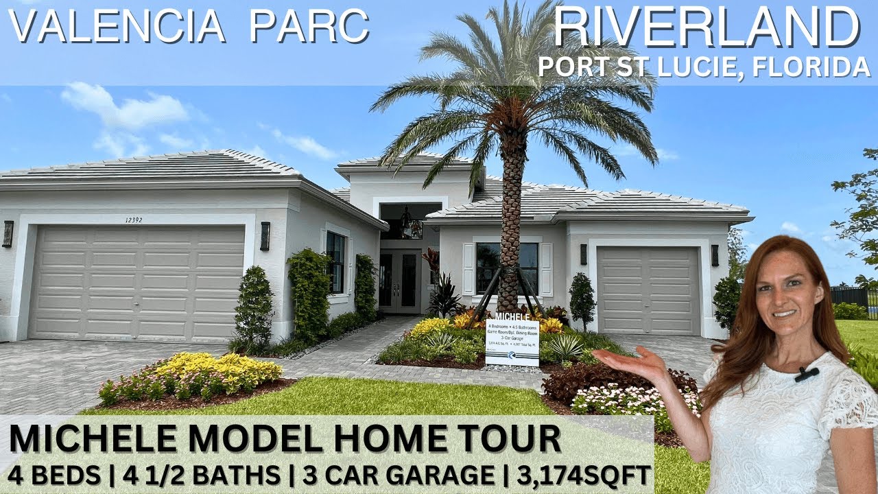 Michele Model Home Valencia Parc Port St Lucie Florida GL Homes - YouTube