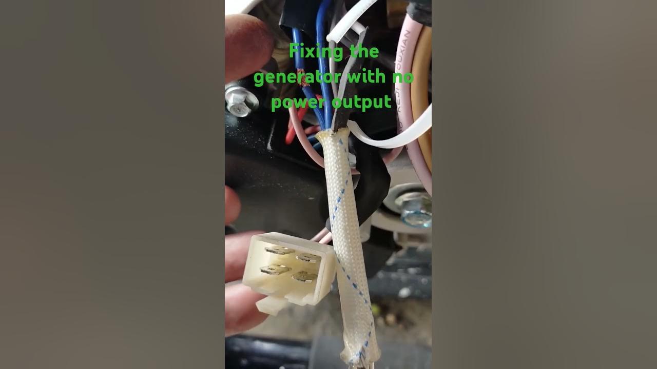 we fixed the generator with no power output - YouTube