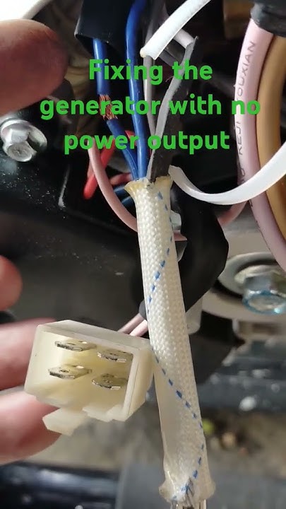 we fixed the generator with no power output - YouTube