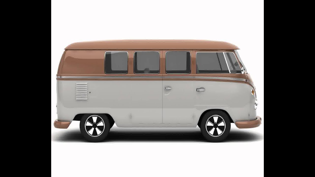 3D Model of Volkswagen Type 1 Microbus Brown And Grey Review - YouTube