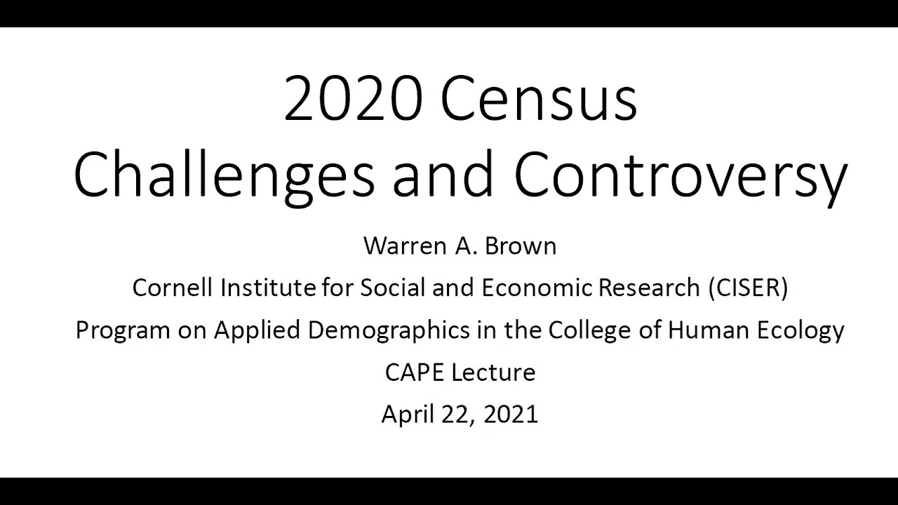 2020 Census: Challenges and Controversy - YouTube