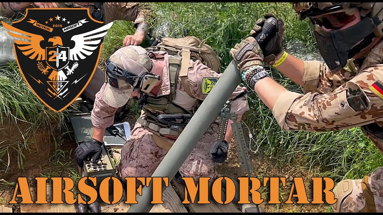 Airsoft MORTAR!! At OP: CROSSROADS ZULU 24 - YouTube