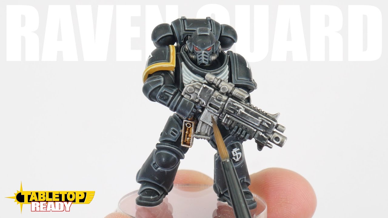 How To Paint Raven Guard Space Marines for Warhammer 40,000 - YouTube