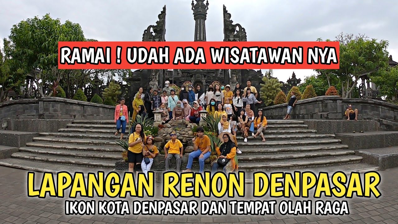 RAMAI ! SITUASI LAPANGAN RENON DENPASAR BALI ! BALI SAAT INI - YouTube