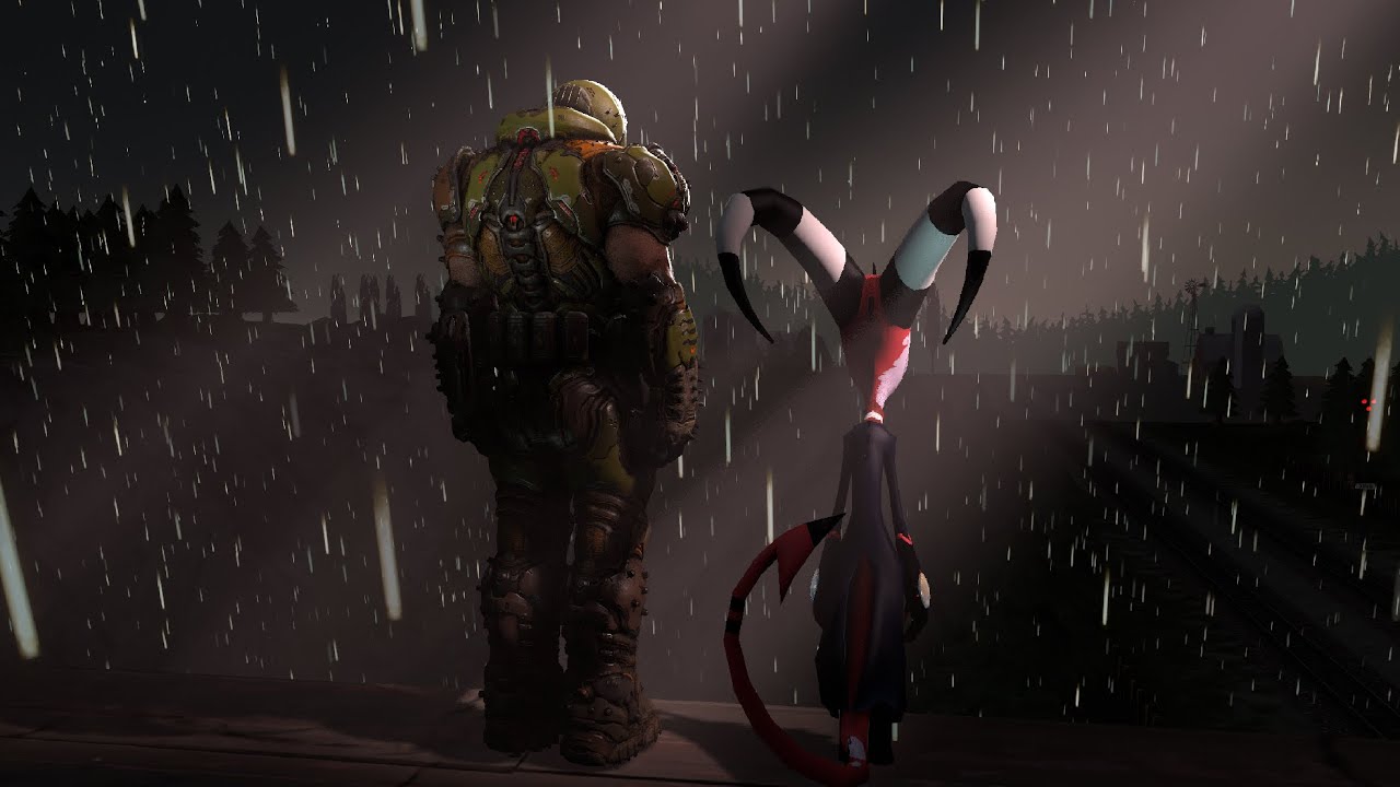 [ HelluvaBoss\DOOM - SFM ] Rainy night - 3D Animation - YouTube