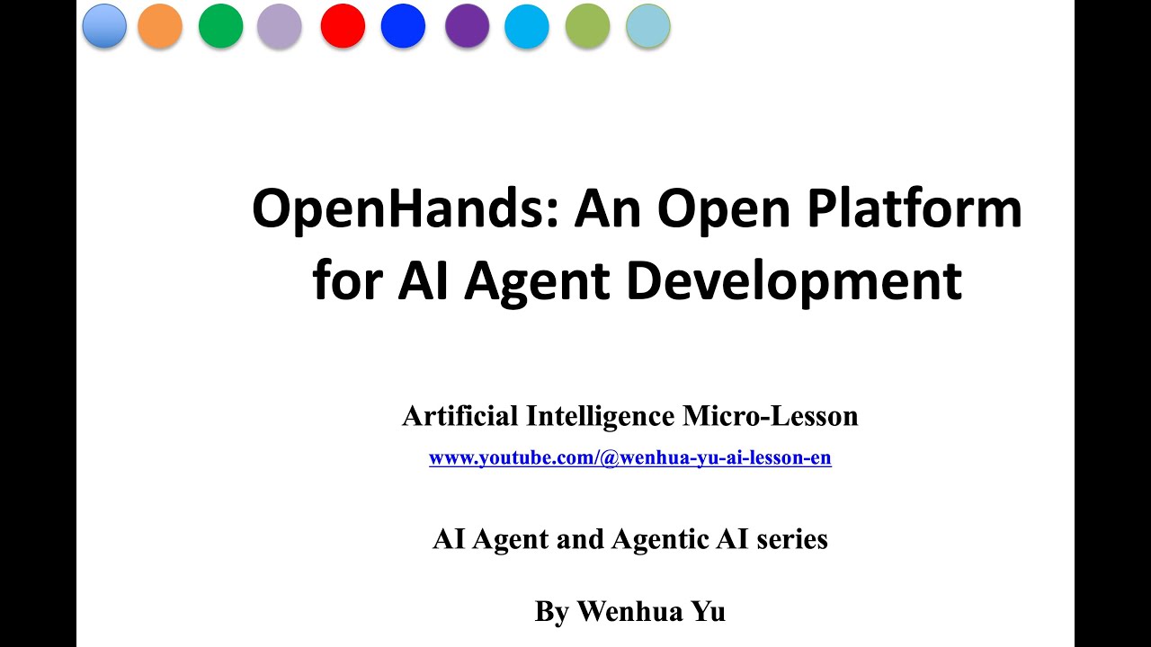 OpenHands: An Open Platform for AI Agent Development - YouTube