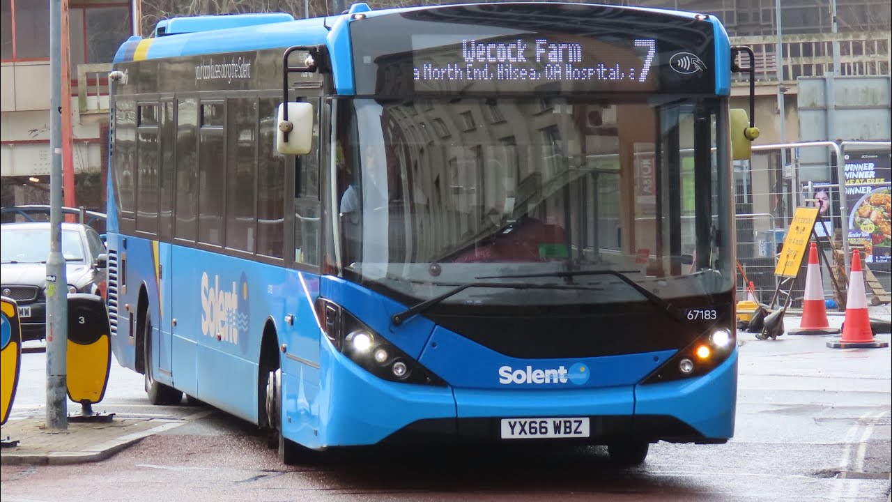 First solent Enviro200MMC 67183(YX66WBZ) on route 7 to Wecock Farm ...