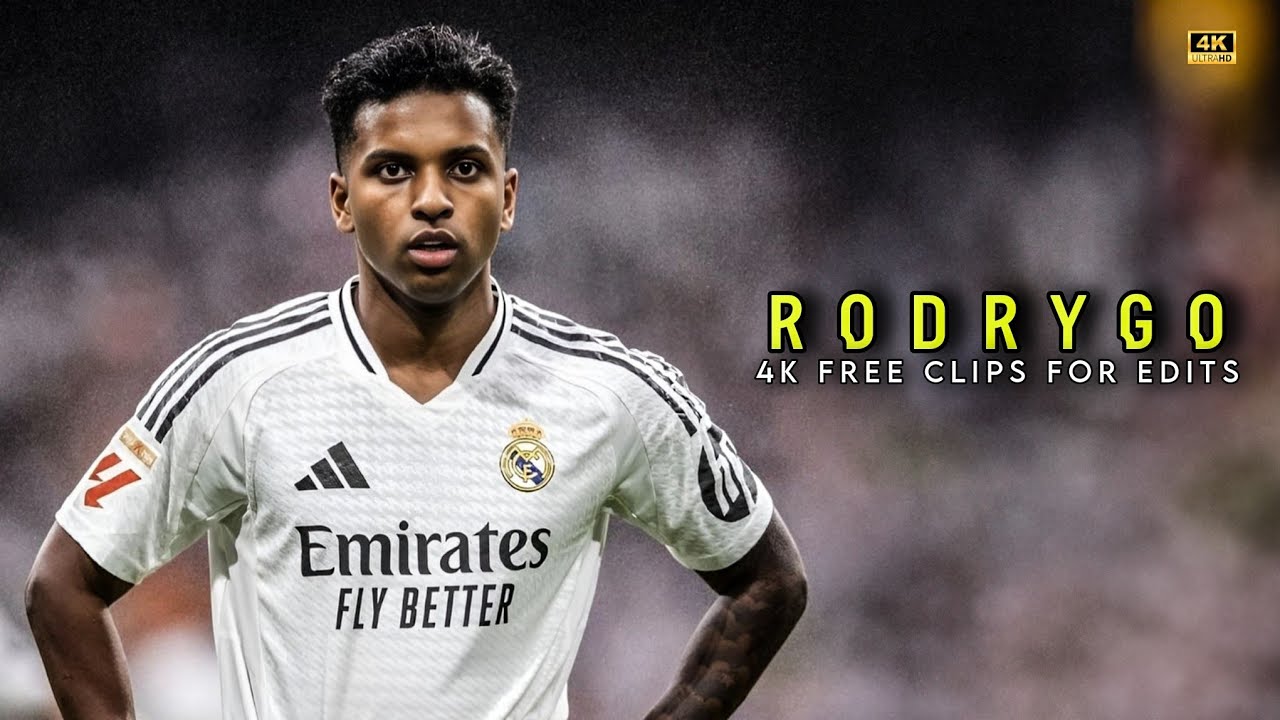 Rodrygo Goes 2024 4K FREE CLIPS / NO WATERMARK FREE TO USE 2160P D74 ...